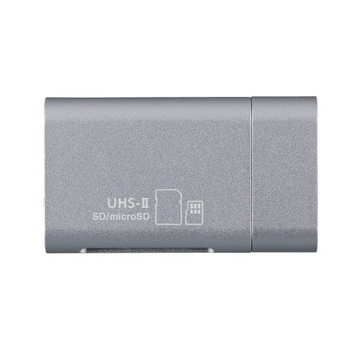 ナカバヤシ CRW-C3SD91SL UHS-II対応 Type-Cカードリーダーライター キャップ付 Windows Mac ChromeOS対応 シルバー発売日：2024年4月中旬●動画も超高速転送！Type-Cポートを搭載したPCやス...