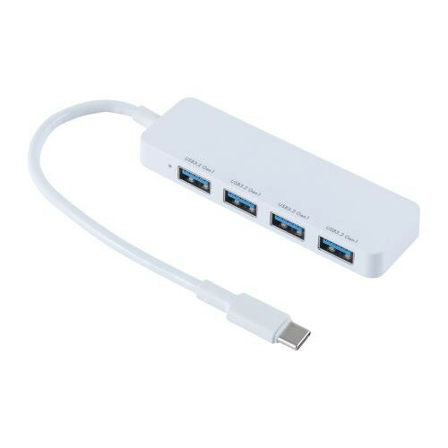 ナカバヤシ UH-C3454W USB3.2 Gen1対応4ポートハブ Type-C Windows Mac ChromeOS対応 ホワイト発売日：2025年10月下旬●接続するだけですぐに使えるUSB3.2 Gen1対応 USBハブ●1つ...