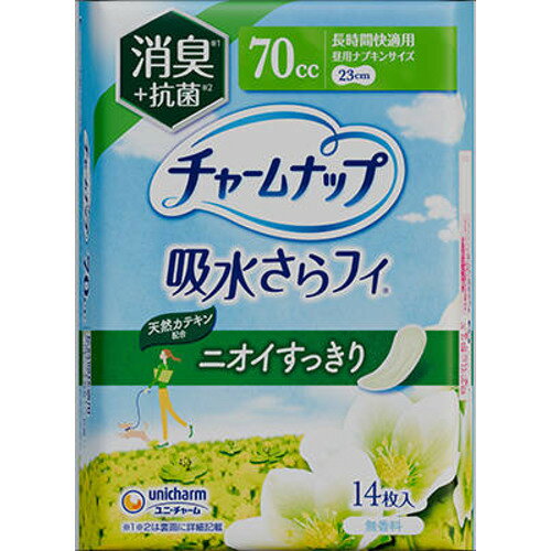 ※画像はイメージです。パッケージデザイン等は予告なしに変更されることがあります。※メーカーの欠品や製造中止により納期遅延、またはお届けできない場合がございます。ユニ・チャーム チャームナップ 長時間快適用 消臭タイプ 14枚 発売日：202...