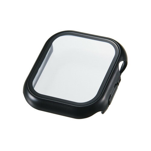 エレコム AW-25BFCGPBK アップルウォッチ カバー Apple Watch Series 11 ／ 10 42mm 10H メタリック 指紋防止 ブラック 発売日：2025年11月19日●画面の視認性に優れる高透明なガラスとポリカ...