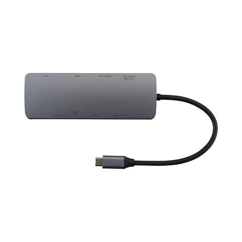 ナカバヤシ UD-C15GY PD対応 Type-C 8in1 マルチコネクトドッキングステーション Windows Mac対応 グレー発売日：2025年12月下旬●8つの機能が、1つにまとまる！映像出力やLAN、USB Type-Cなど、...