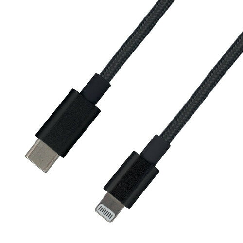 meteora CBLC001BK Type-C to Lightningケーブル 急速充電対応 1.2m ブラック●急速充電も可能！高耐久強靭ケーブル●耐久性の高い硬質ナイロン素材耐久性の高い硬質ナイロン素材で断線しにくくカバンの中でも絡...