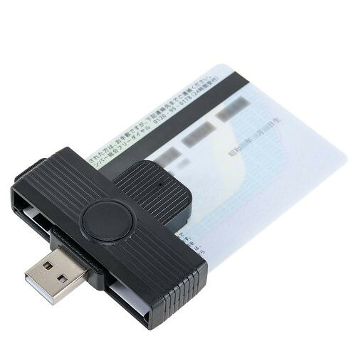 ナカバヤシ CRIC-05BK マイナンバーカードリーダー 回転収納型USB Type-Aコネクタ搭載 Windows Mac対応 ブラック発売日：2026年2月上旬●マイナンバーカードがPCで使える！自宅で確定申告マイナンバーカードを使っ...