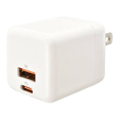 オーム電機 MAV-AP30WCA-W AC充電器 Type-C/A 30W PD／Quick Charge 3.0対応 ホワイト発売日：2025年12月20日●お手持ちのUSBケーブルで家庭用コンセントからiPhone／スマートフォン／タ...