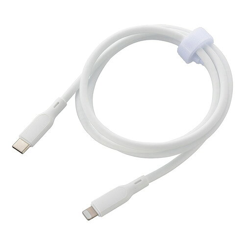 オーム電機 SMT-L10SCL-W なめらかケーブル USB-C to Lightning 1m PD60W対応 ホワイト発売日：2025年12月20日●シリコン素材採用で柔らかい手触り●絡みにくく、断線に強い●当社従来品より約3倍の耐久...