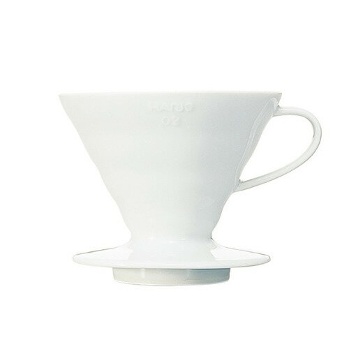 HARIO ハリオ V60透過ドリッパ-02 セラミックW 1-4杯用 ホワイト VDCR-02-W ●世界で認められているV60ドリッパー&nbsp;【仕様】サイズ：幅140×奥行120×高さ102mm材質：本体／磁器原産国：日本