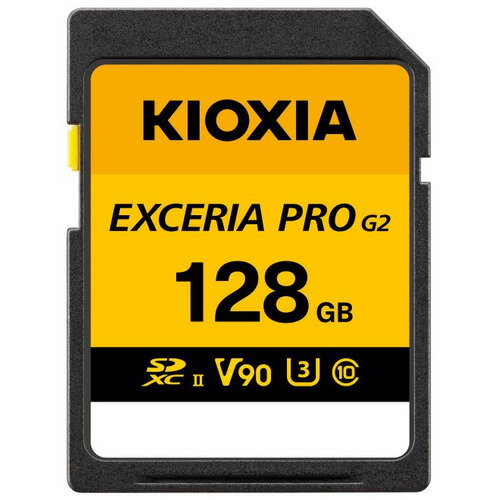 KIOXIA KSDXU-B128G SDXCカード 128GB Class10 UHS-II UHSスピードクラスU3 ビデオスピードクラスV90 発売日：2026年2月21日●4K・8K動画撮影、プロレベルの写真撮影、映像制作、コンテン...