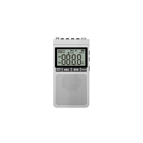 meishin NSDR57SL AM／FMハンディデジタルラジオ ワイドFM対応 500mWスピーカー搭載 アラムスリープタイマー採用 シルバー発売日：2026年4月1日●本体幅15mmスリムタイプのAM/FMデジタルポッケトラジオ●大き...