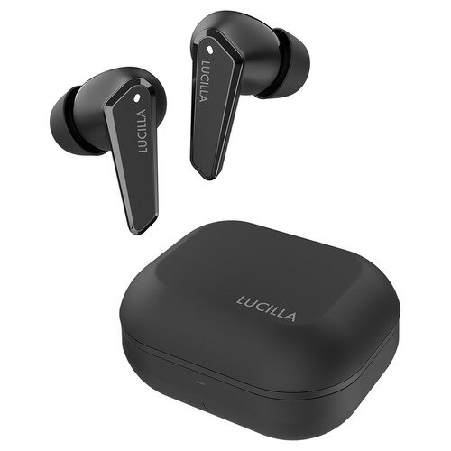 LUCILLA TWS014MBTR 完全ワイヤレスイヤホン 録りおろしボイス 3種類のモード搭載 IPX4防水 橘立夏コラボモデル ミッドナイトブラック●声優　橘立夏録りおろしボイス搭載の完全ワイヤレスイヤホン●橘立夏のアナウンス音搭載こ...