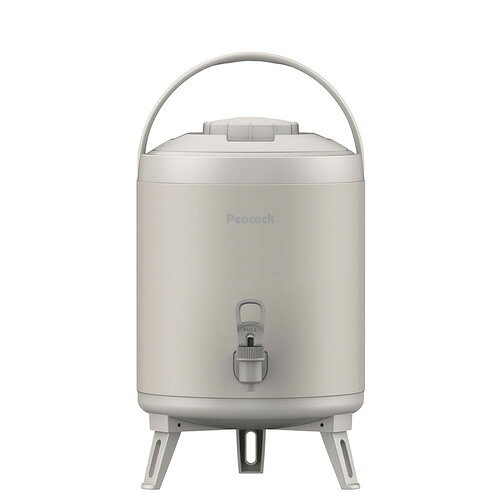 ピーコック INP-80 アルミ製キーパー 容量8.1L ライトグレー発売日：2026年3月21日●スポーツにレジャーに幅広く活躍する広口キーパー●アルミ製キーパー、コックは分解してお手入れできます●倒す角度によって少量注水と連続注水が可能...