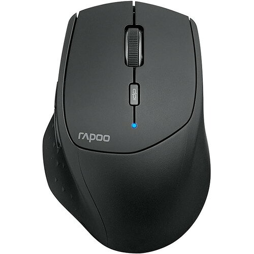 Rapoo MT550G-BK 静音 ワイヤレスマウス 9ボタン Bluetooth対応 最大4台接続可能 Windows Mac ChromeOS対応 ブラック●Mサイズだがやや高さ大型の為、長時間使用に向いています。手の形状にそったデザ...