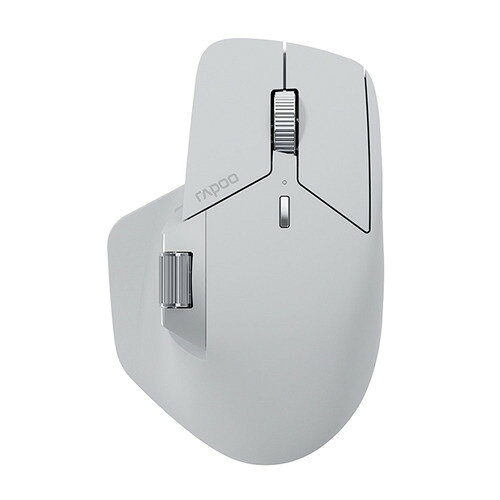 Rapoo MT760L-GR 静音 ワイヤレスマウス 9ボタン Bluetooth対応 最大4台接続可能 Type-C充電 Windows Mac ChromeOS対応 グレー●Bluetooth、無線2.4GHzの両対応、機能満載のハイ...