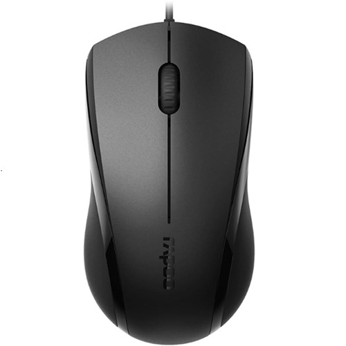 Rapoo N1200-BK 静音 有線マウス 左右対称 Mサイズ 1000dpi Windows Mac ChromeOS対応 ブラック●静音設計 オプティカルマウス クリック音を低減する静音設計。クリック音を95%低減し、周囲へ迷惑をか...