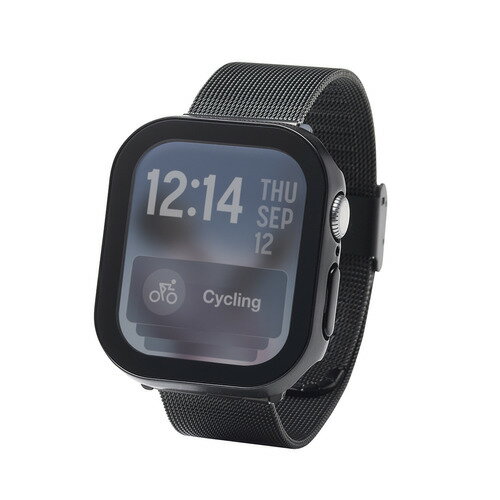 エレコム AW-25BFCGEBK アップルウォッチ フルカバー ケース Apple Watch Series 11／10 [ 42mm ] 強化ガラス 10H IPX7防水 ブラック 発売日：2026年2月15日●JIS保護等級 IPX7...