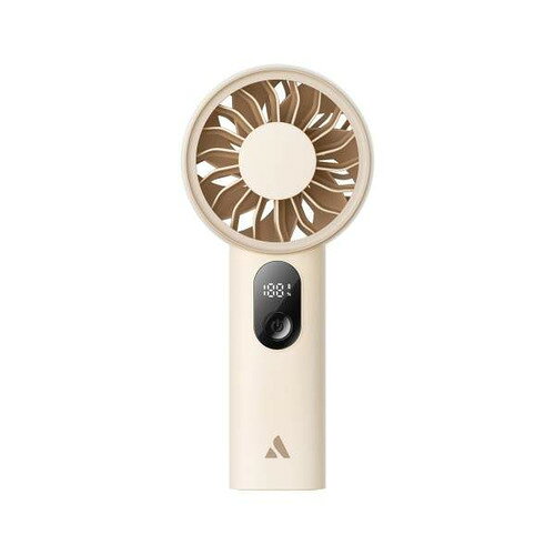 AECOOLY PE01BE Halo 03 Portable Handheld Fan 5段階風量切替 スマートLEDデジタルディスプレイ搭載 ベージュ●最大12時間の長時間稼働！！通勤・仕事・アウトドアシーンにシームレスに溶け込む多機能...