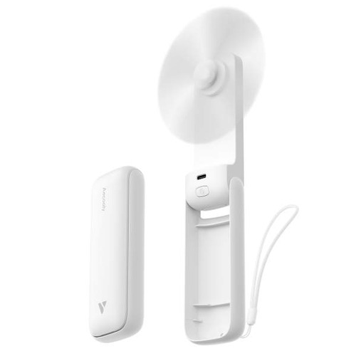 AECOOLY PF01WH Pocket 01 Foldable Handheld Fan 折りたたみ式 3段階風量切替 自動停止機能付 ホワイト●スリム＆ポケットサイズ！スリムで軽量に設計されたこのポータブル・ファンは、ポケットやバッグ...