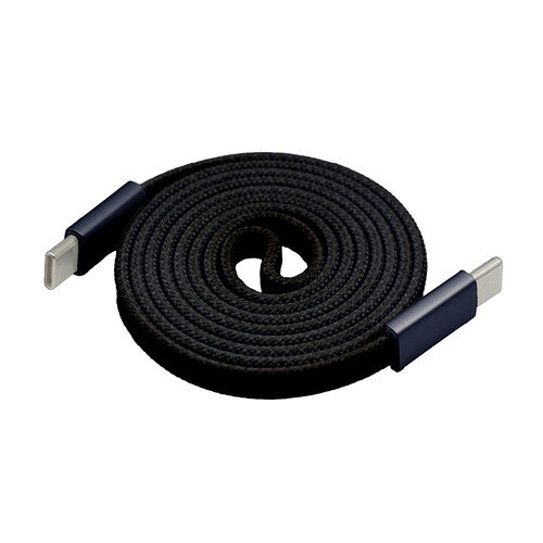 AXELTECH CBMCC01BK フラットマグネットType-C to Type-Cケーブル USB PD60W対応 ファブリック素材採用 約1m ブラック発売日：2026年5月下旬●磁力で薄くスマートにまとまるケーブル内部にマグネット...