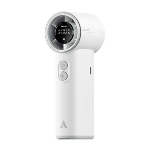 AECOOLY PM02WH ColdAir Pro High-Speed Misting Fan ミスト付きハンディファン 5段階風量調整 完全密閉式水タンク搭載 ホワイト●強力送風とひんやりミストで瞬間クールダウン。最大風速10m/sの...