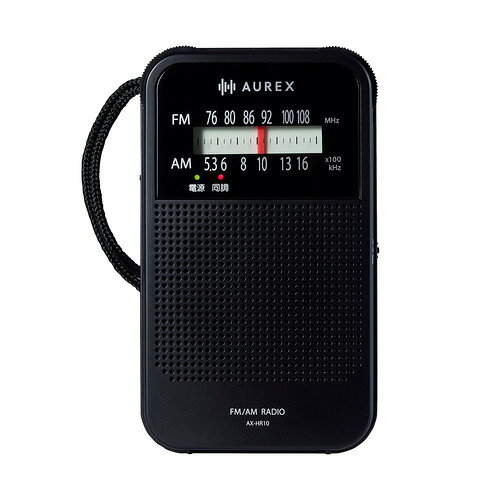 東芝 AX-HR10(K) ホームラジオ AUREX ワイド選局窓採用 強弱2段階切替LEDライト搭載 ブラック発売日：2026年5月22日●強弱2段階切替のLEDライト搭載！電波をキャッチしやすいくるくる回せるアンテナ採用の縦型ホームラジ...