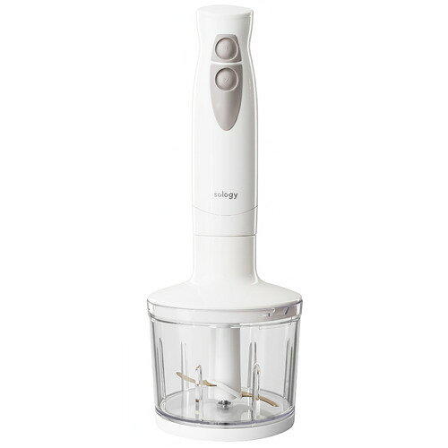 GDT BNS5602B ハンドブレンダー チタンコート刃搭載 スムージー、離乳食作りに最適 300ml ホワイト発売日：2026年4月1日●sology ブレンダーセット混ぜる・つぶす・刻む・砕く・泡立てるがすぐできる！●あっという間にな...