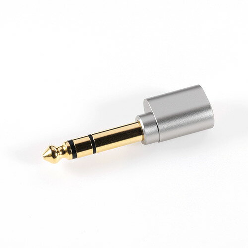 ddHiFi DJ65A(AL) イヤホンジャックアダプター 3.5mm to 6.35mm用 ●3.5mm Female to 6.35mm Male アダプター医療グレードのステンレス製ボディーとゴールドのカバーと高純度24K金亜鉛メッ...