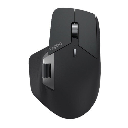 Rapoo MT760M-BK 静音9ボタンマウス 横スクロール Bluetooth 無線2.4GHz両対応 最大4台接続可能 ブラック●Bluetooth、無線2.4GHzの両対応、機能満載のハイブリットマウスです。 最大4台のデバイス接...