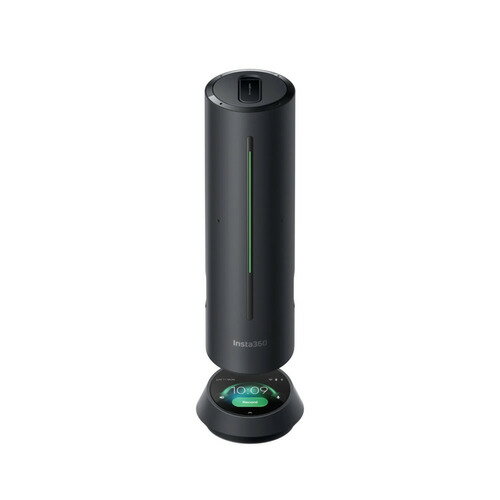 Insta360 CINSABCA-WAVE02 Wave 全方位スピーカーフォン AI録音搭載 グラファイトブラック●AI録音搭載 全方位スピーカーフォンこれまで見たことのない優れた外観と音質のスピーカーフォン●3D 8マイクアレイ & ...