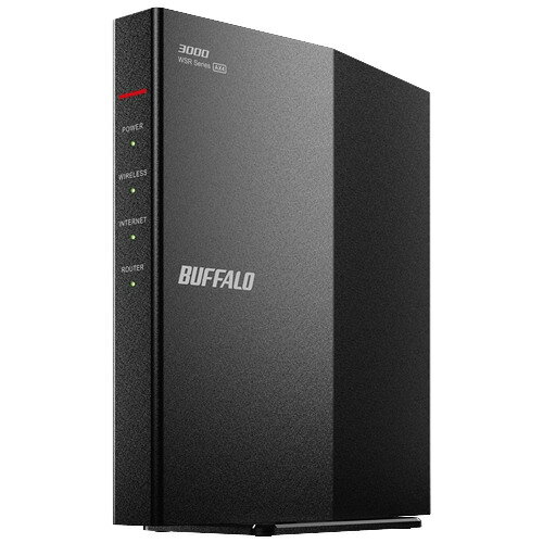 BUFFALO WSR3000AX4L 無線LAN親機 Wi-Fi 6対応 ビームフォーミング MU-MIMO対応 ブラック発売日：2026年6月9日●Wi-Fi 6(11ax)対応 デュアルバンドルーター エントリーモデル本商品は、Wi-...