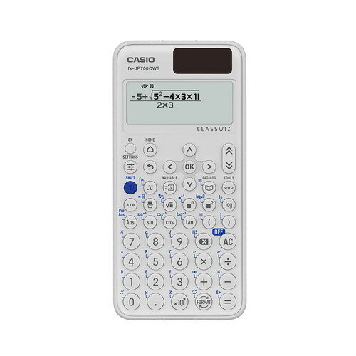 カシオ計算機 fx-JP700CWS-N 関数電卓 表示桁数10桁 600関数以上 4階調液晶搭載 ホワイト発売日：2026年6月26日●操作しやすいUI・左上からモノを見始める人間の特性を考慮したキーレイアウト・機能名をアイコンにすること...
