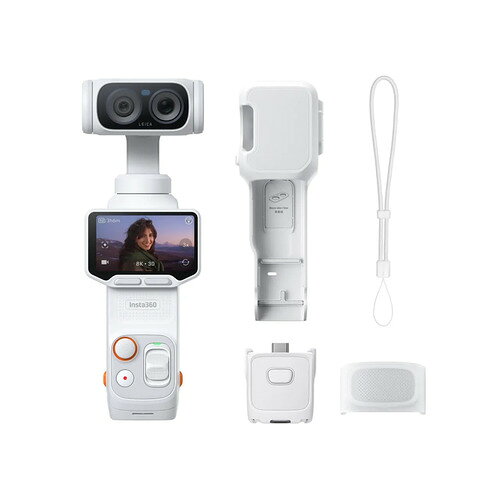 Insta360 CINSABTA-LUNAULTRA02 ジンバルカメラ insta360 Luna 可変焦点距離対応デュアルレンズ 1インチ8Kセンサー採用 望遠レンズ搭載 ホワイト発売日：2026年6月19日●ジンバルカメラの新たな基...