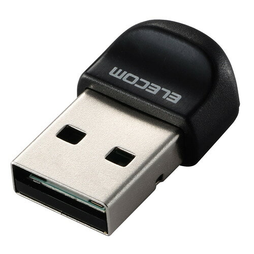 エレコム LBT-UAN06C2 Bluetooth Ver5.3 USBアダプタ コンパクト 省電力 【 ブルートゥース 対応 マウス ヘッドセット ヘッドフォン など接続可能 】 ブラック ●USB-Aポートに挿すだけで、パソコンをBl...