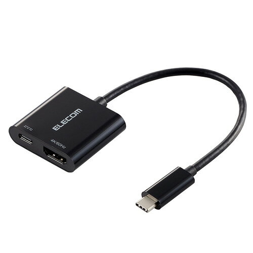エレコム AD-CHDMIPDBK2 USB Type-C - HDMI変換アダプター 1ポート USB PD PC スマホ対応 ブラック発売日：2024年10月23日●パソコンやスマートフォンなどの映像をディスプレイなどに出力できる、US...