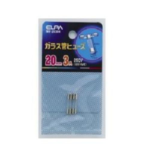 【特長】・長さ20mmのガラス管ヒューズです。・小型テレビ/ラジオ/AV機器/家庭用の小型機器などの、回路保護などにお使いいただけます。・定格電流は3Aになります。 商品仕様（スペック）サイズ（約）：［1個］径5.2×長20mmパッケージサ...