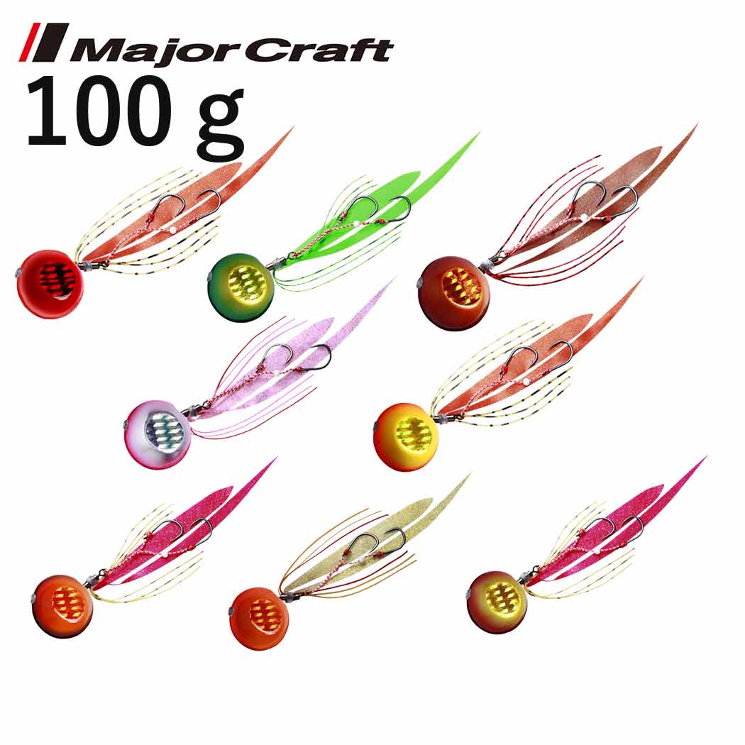 極力ラバースカートを抑えてタイ（ネクタイ）のみで勝負の低活性対策仕様。 ショートバイトも乗せてしまう絶妙のネクタイとフックの速掛けセッティングに、落下姿勢が安定して素早くフォールの低重心ヘッド。リトリーブ時は緩やかなS字系、引き抵抗が小さく...