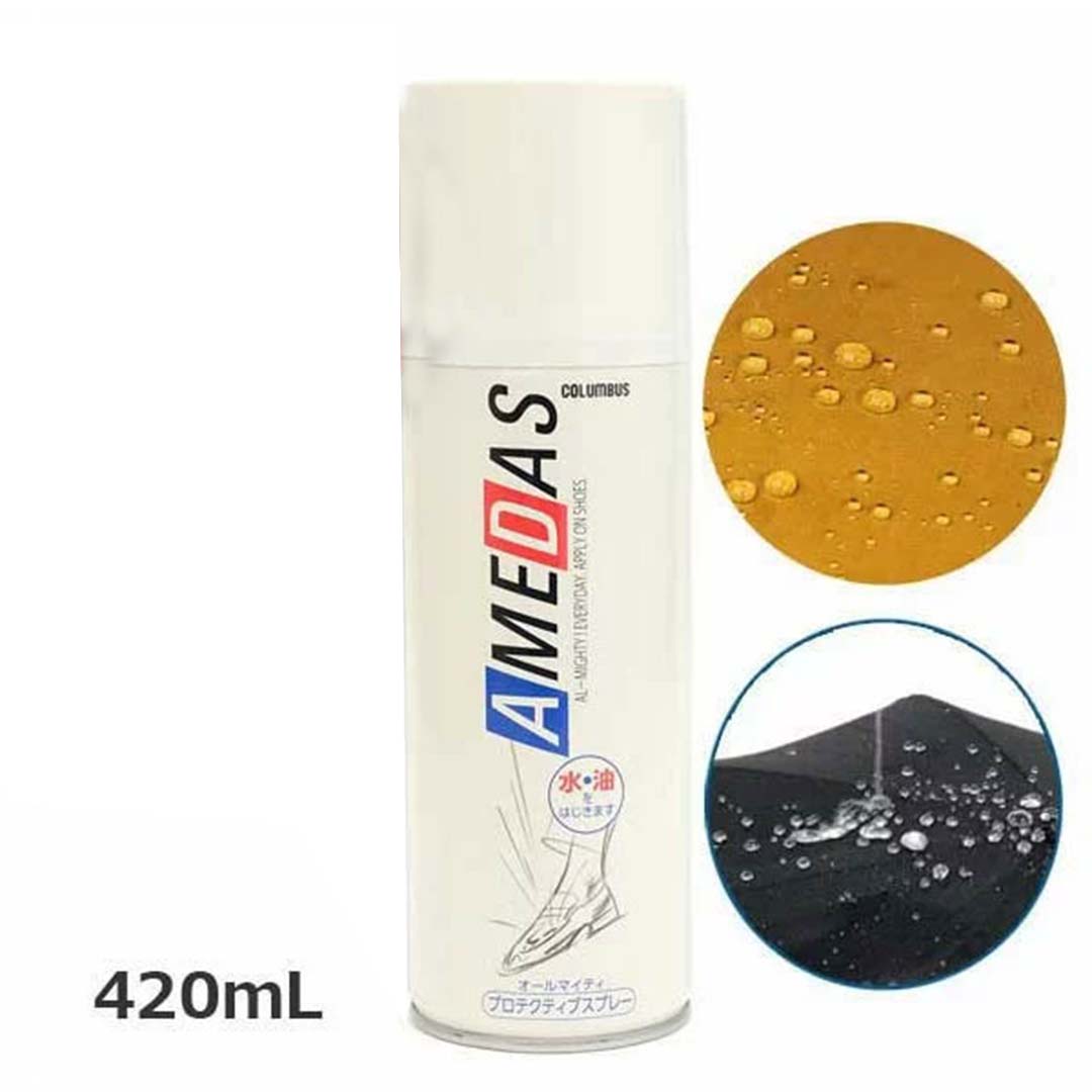 汚れを付きにくくし、シミを防ぐ防水 撥水 保護スプレーです。 420mL靴や鞄、バッグ以外にも帽子やウェア、傘、ゴルフシューズ、テニスシューズ、トレッキングシューズ、登山靴など幅広くご使用いただけます。■防水効果の持続●スプレー後、靴を履か...