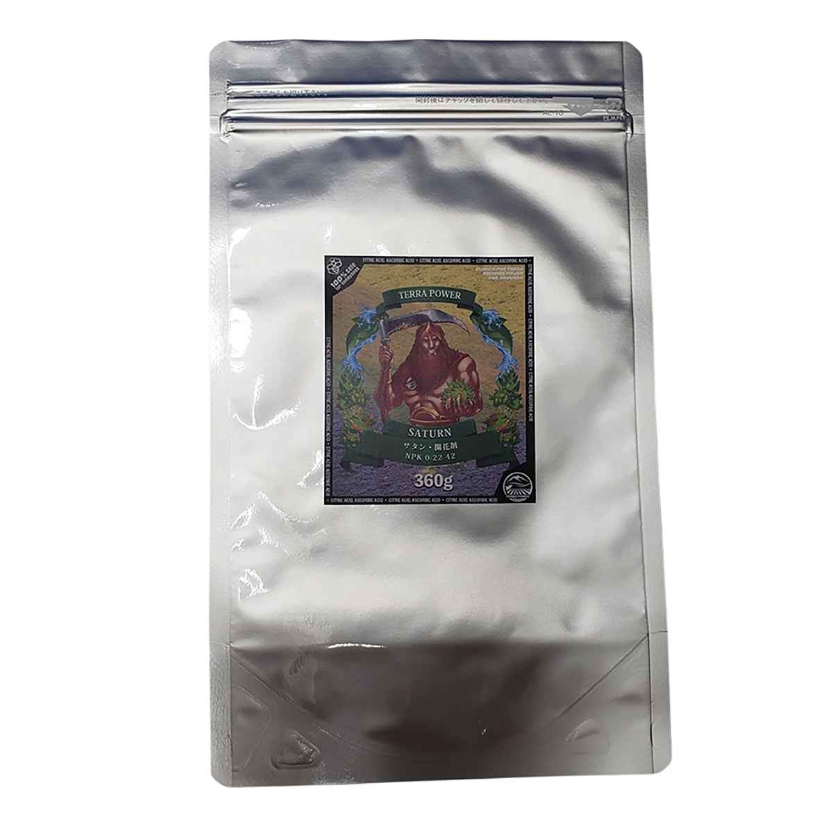 SATURN(サタン)は、植物の花を「より大きく」、「より重く」、「高密度」に仕立て上げます。植物が花を咲かせるための「正しい比率」で配合されており、NPK 0-22-42, S6.6は、重要で最も効果的なバランスになっております。これ以上...