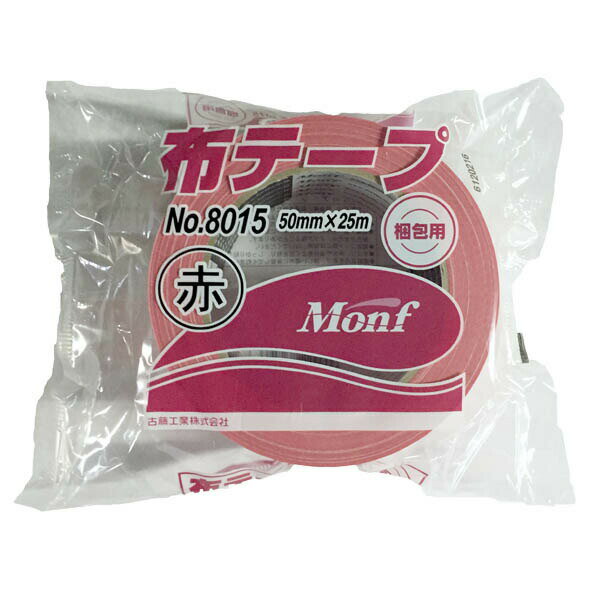 カラー布テープのエコノミータイプ。識別・梱包・ライン用として適しています。用途：段ボール箱の封緘、補修、一般梱包厚さ（mm）0.2幅（mm）50 長さ（m）30