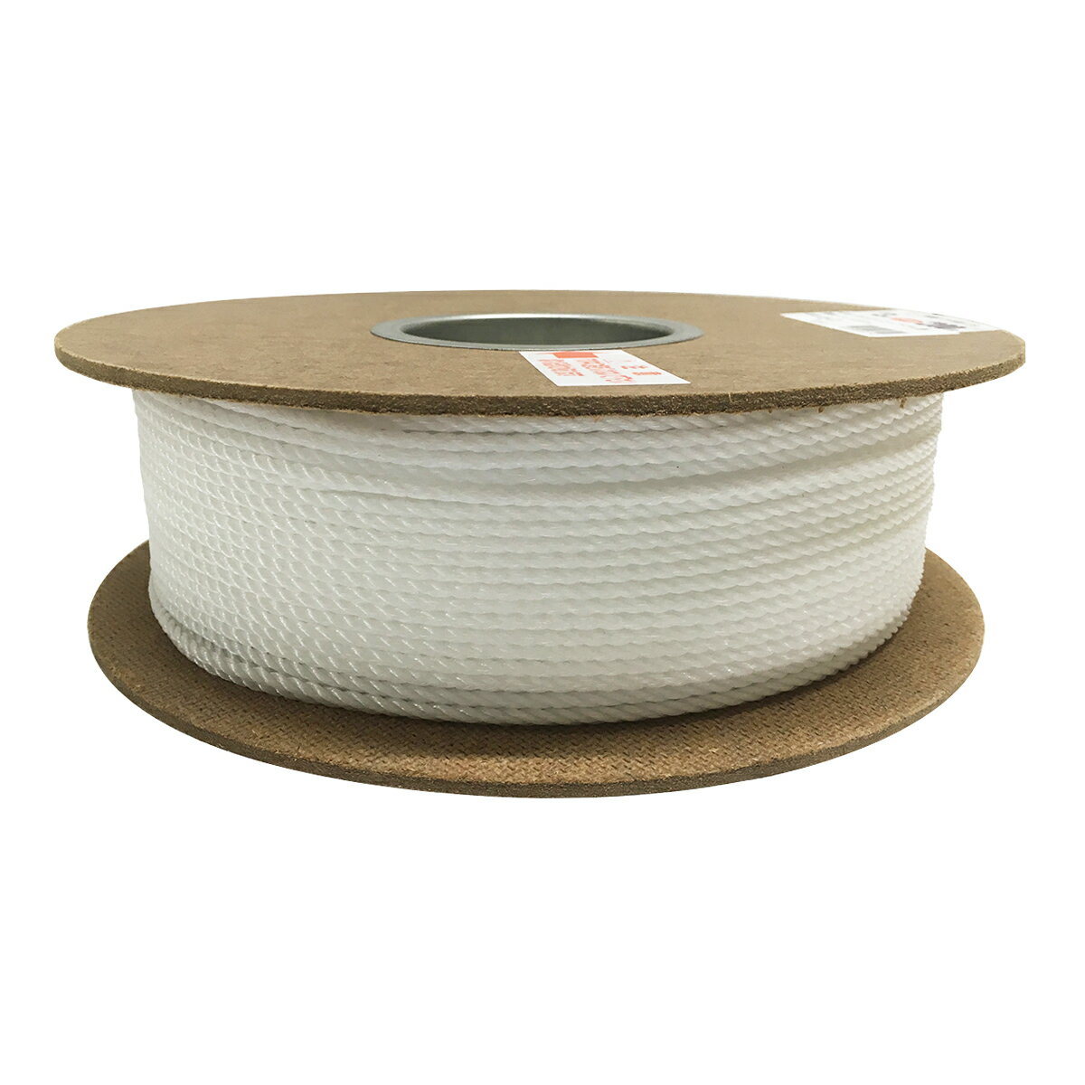 仕様品番：RE-77色・柄：ホワイト製品サイズ：3mm×200m素材：PE(ポリエチレン)打方：3ッ打ち引張強度：0.98kN・100kgf先端加工：テープ止め質量：1.40kg製造国：日本●細手から太手までドラムに巻き取ったタイプ●一般的...