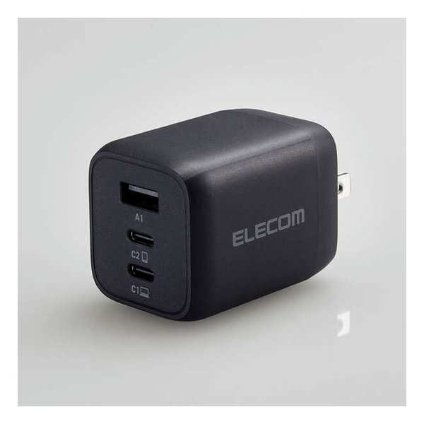 USB Type-C(TM)(USB-C(TM))ポートとUSB Type-Aポートの合計3ポートを搭載し、iPhoneなどのスマートフォンと完全ワイヤレスイヤホンとWindowsなどのノートパソコンを3台同時充電できるUSB AC充電器で...