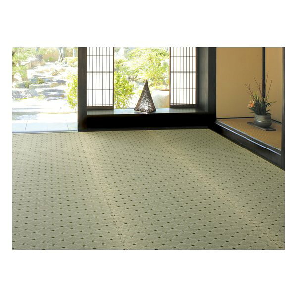 ●高品質な国産のい草と、日本の職人の技術が織りなす花ござ。●い草本来の風合いをベースに、全体に散りばめられた「ダイヤ柄」は、シンプルでありながらさりげない高級感があります。●敷きつめた時お部屋がより美しく見えるように縁は細くスマートに仕上げ...