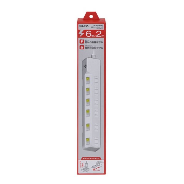 ●LEDランプ仕様 独立スイッチ●雷から接続機器を守る耐雷サージ付●過電流を防止するブレーカー内臓●プラグに雷ガード表示LED付●AC差込口はホコリ・ゴミの侵入を防ぐ扉付●熱や衝撃に強いPBT樹脂採用●コードは、断線に強い保護被ふく●ACア...