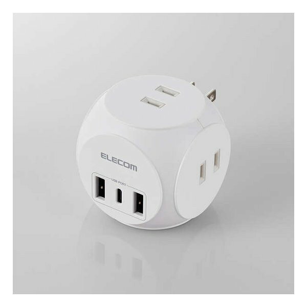 ●プラグを折りたたんで持ち運べるコロンとした丸い形のUSB電源タップです。●USB-Aポート×2、USB Type-C(TM)ポート×1(USB Power Delivery 20W急速充電対応)を搭載し、最大6台のデバイスを同時に接続可能...