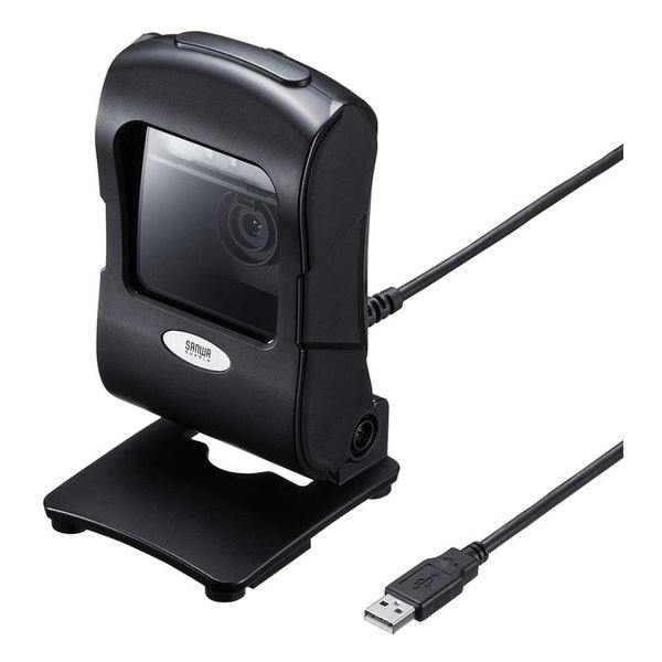 ●2次元・1次元のコードの読み取りが可能なバーコードリーダーです。●スタンドの角度の変更が可能です。●壁にかけて使用することもできます。●セルフレジやコンビニのレジなどに設置してバーコードやQRコードをかざして読み込ませるのに適しています。...