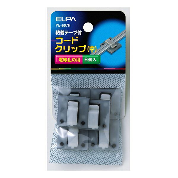 ●クギを打ちたくない所や狭い場所、タイル、ガラス面などでご使用ください。■サイズ：中■入数：6■付属品：粘着テープ