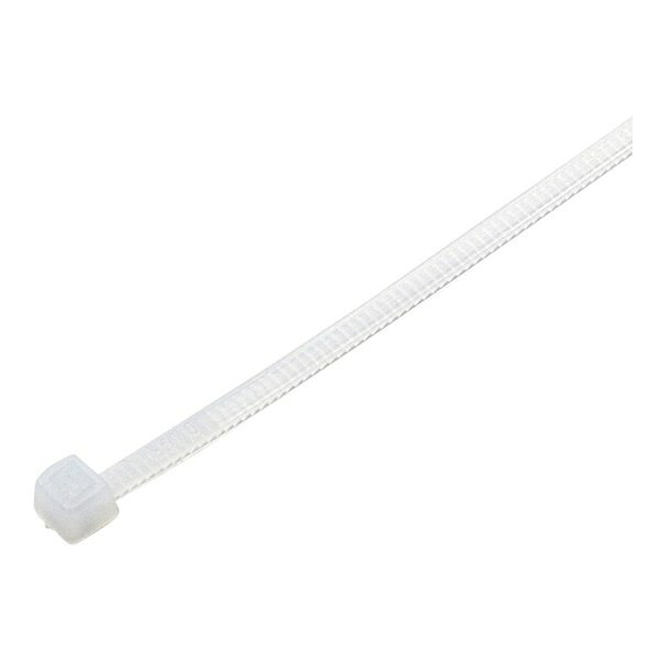 ●使い方いろいろ、簡単結束に便利■全長：100mm■幅：2.5mm■最大結束内径：22mm■引張強度：8kgf■使用温度範囲：-40℃〜+85℃■材質：66ナイロン■20本入■カラー：ホワイト
