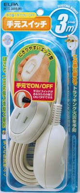 ●離れた電器器具を手元でON/OFF●ほこりゴミの侵入を防ぐ扉付●耐トラッキングカバー付●コードは断線に強い保護被ふく●本体は衝撃に強いABS樹脂■定格：125V 15A 1500Wまで■使用温度範囲：-10℃〜40℃■コード長：3m■屋内専用