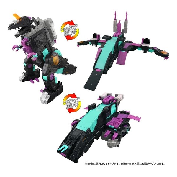 ●ディセプティコントリプティコンは、ディセプティコンがオートボットのメトロプレックスに対抗するために総力を結集して造り出した超大型兵士です。●基地モードのダイノベースからビークルモードの移動要塞、そして巨大な恐竜型ロボットに変形するトリプル...