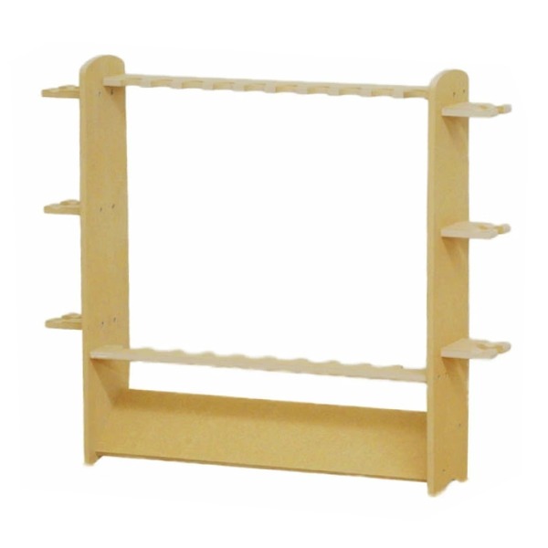 ■サイズ・色違い・関連商品■シングル■ダブル[当ページ]関連商品の検索結果一覧はこちら■商品内容お気に入りのロッドをすっきり収納できるダブルタイプの釣竿ラックです。 リールを外した状態で最大21本まで収納可能です。 両サイドにはリール掛けが...