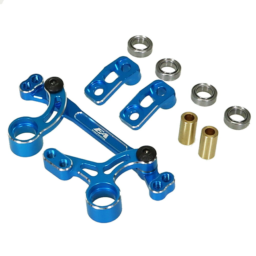 本品は、高精度CNC切削により生産された60-61硬質アルミ製ステアリングクランクです。マウント部に850ベアリングを合計4つを使用。遊びの無いスムーズな動きはハイレベルのステアリングワークを助けます。M-05シャーシに簡単に装着が可能です。