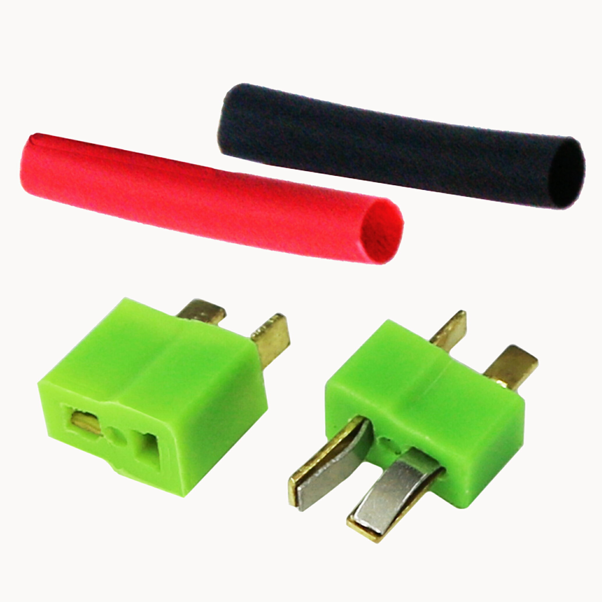 注意：本品はMINIタイプです。＜ディーンズ2P等と比べると80％位の大きさ＞ミニRCカーのバッテリー接続等に最適です。24Kメッキ(スプリング部を除く)、収縮チューブ付